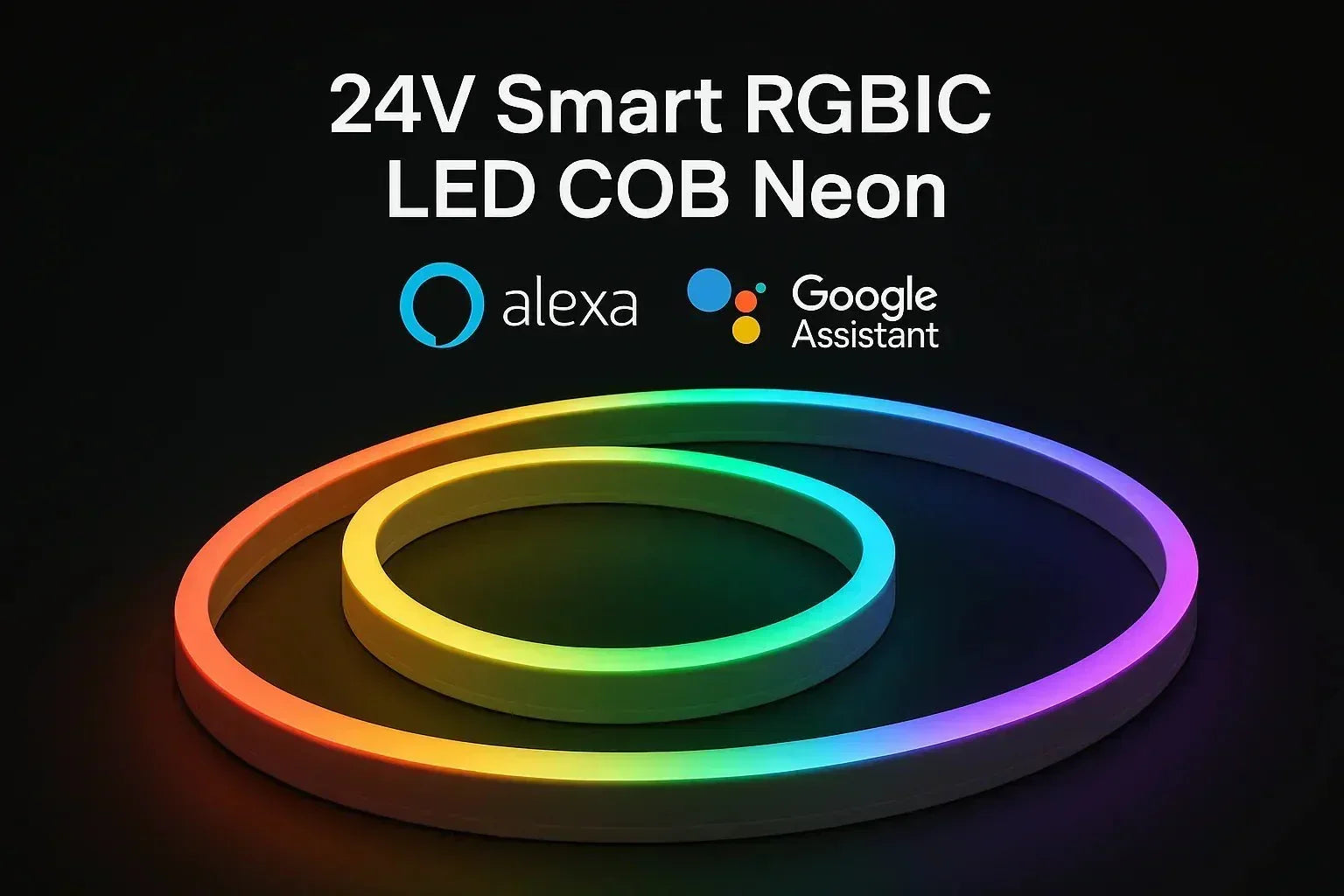 20 Segement Colors RGBIC LED Strip Lights for Alexa & Google Home ...